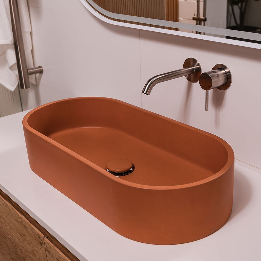 Jada Concrete Above Counter Basin, Tuscan — Tile House
